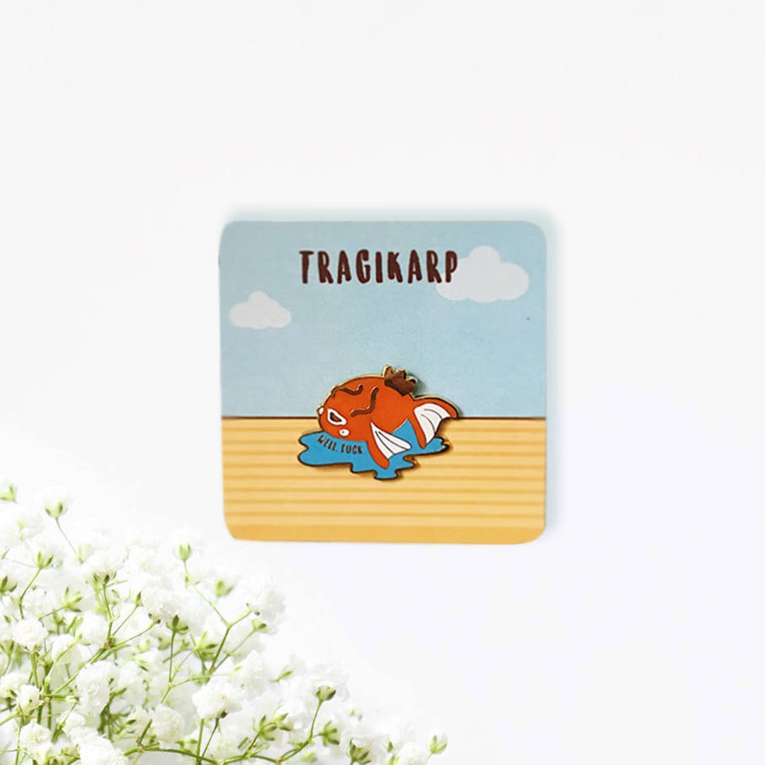 Tragikarp Enamel Pin Pokemon Hard Enamel Pin Cute Enamel Pin Magikarp ...