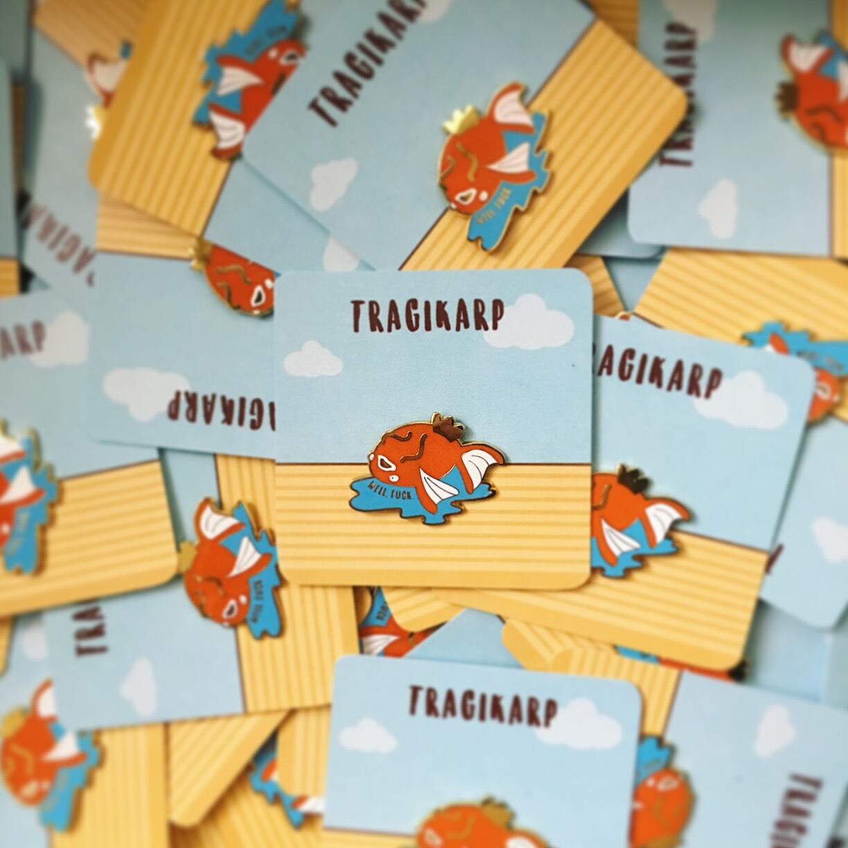 Tragikarp Enamel Pin Pokemon Hard Enamel Pin Cute Enamel Pin Magikarp ...