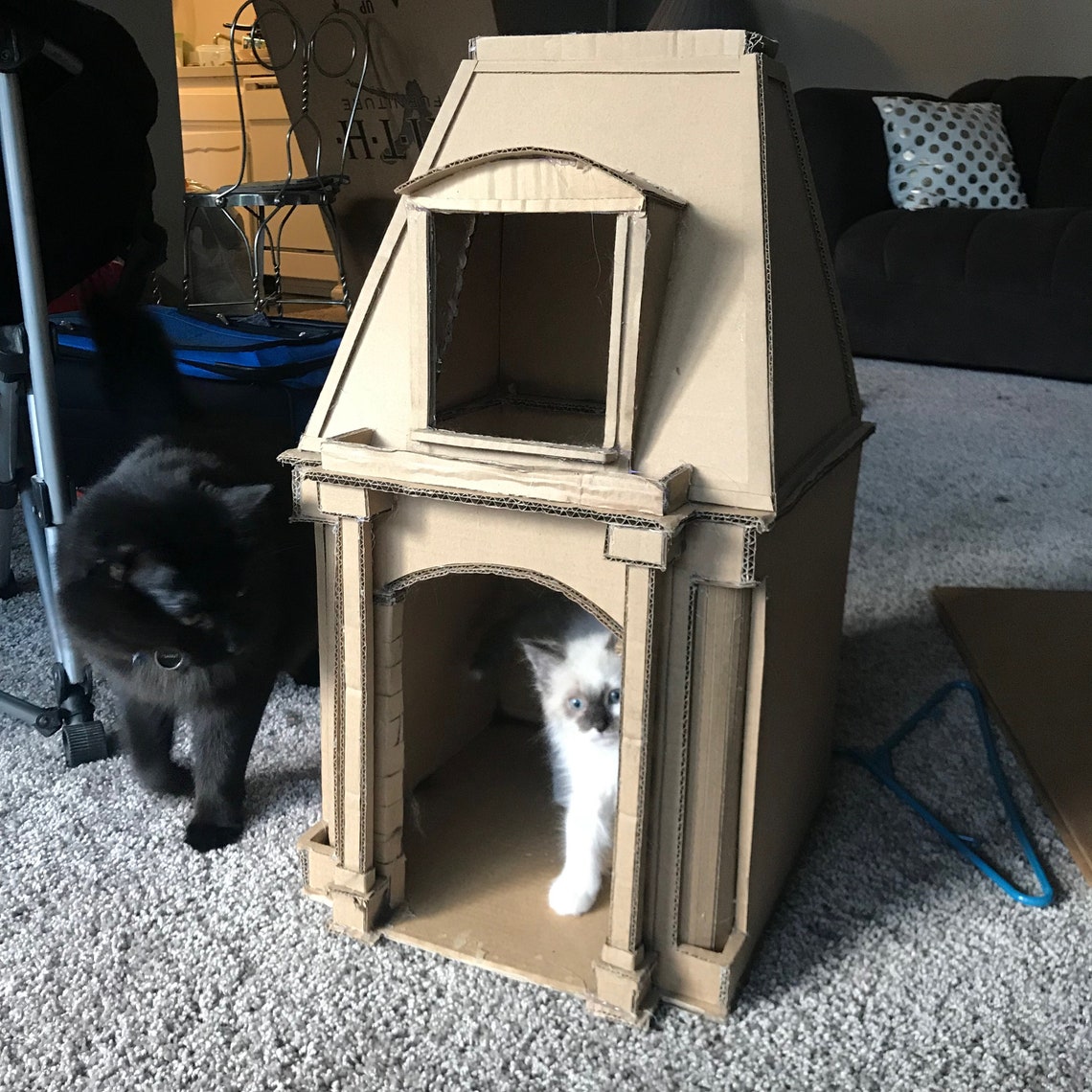 Homemade Cardboard Pet Homes - Etsy India