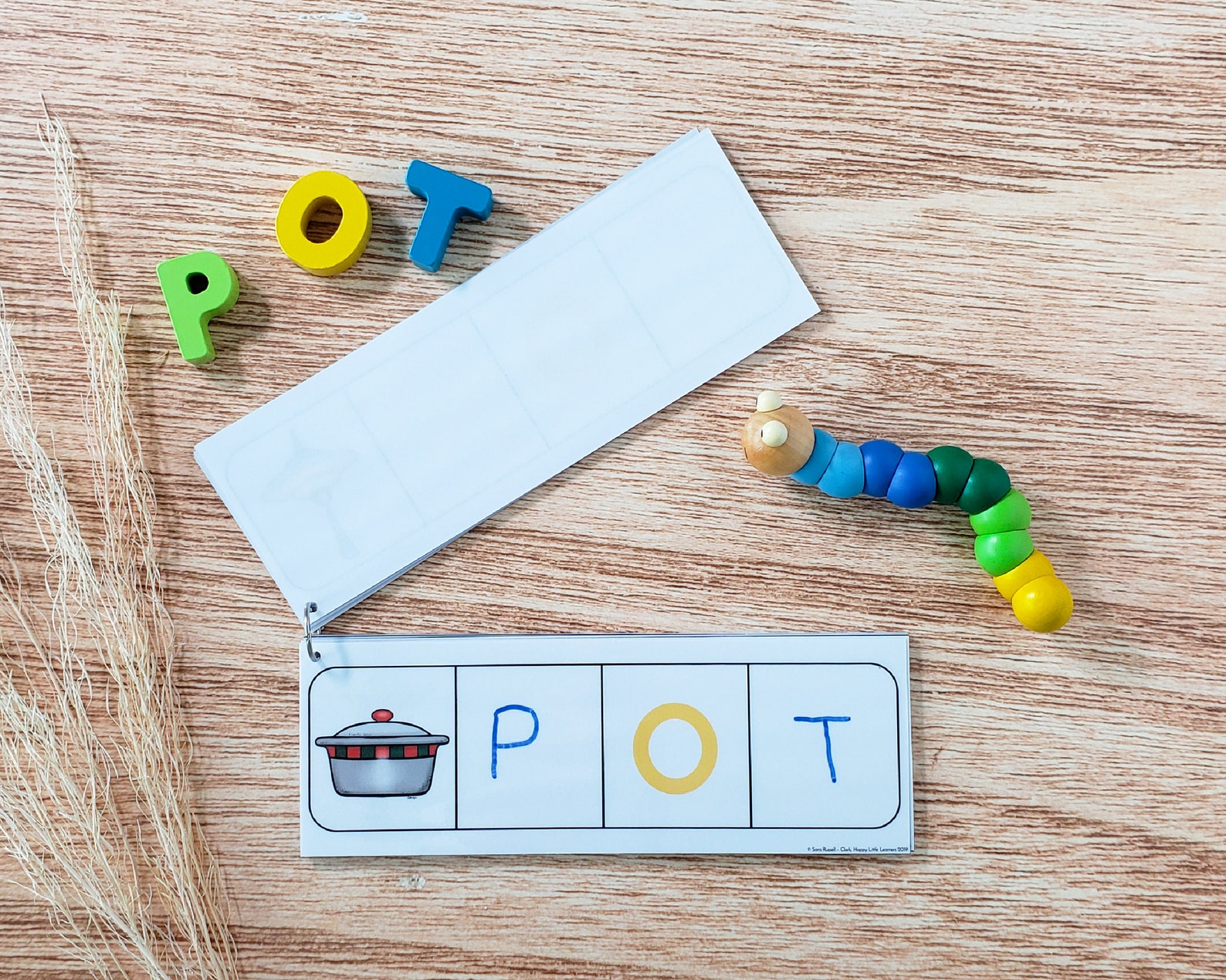 Preschool Printables Phonics Cards, Kindergarten CVC Word Cards, Three ...