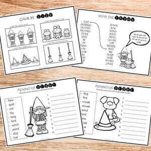 Room on the Broom Halloween Activity Pages Printable Bundle, Holiday ...