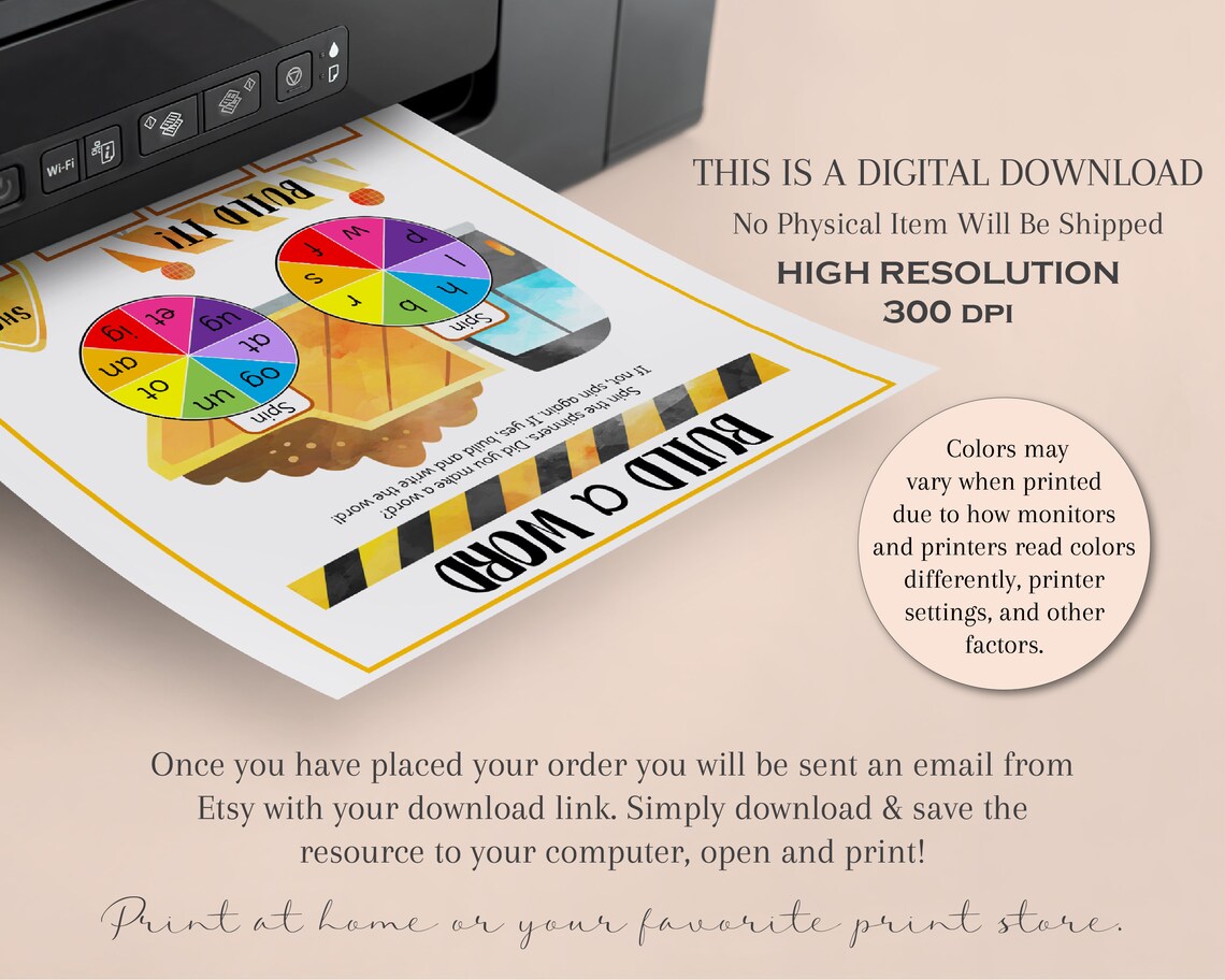 CVC Printable Reading Game, Beginning Phonics Sight Word Practice, Busy ...