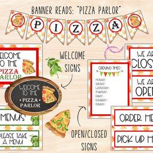 Pizza Parlor Pretend Play, Dramatic Play Printable, Pretend Play Set ...