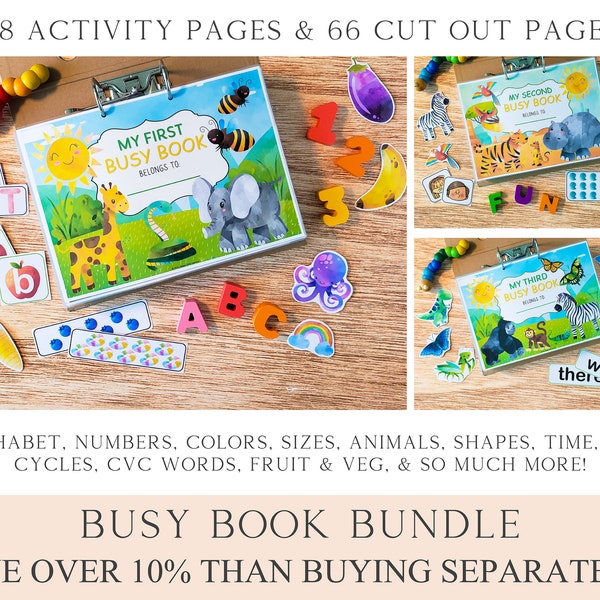 Busy Book Printable - Etsy