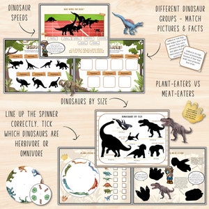 Dinosaur Busy Book Printable, Toddler Dino Quiet Book, Montessori ...