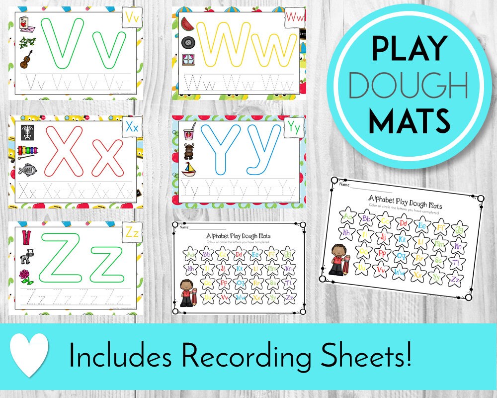 Alphabet ABC Play Doh Mats Preschool Printable Writing - Etsy