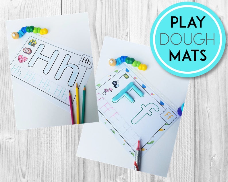 Alphabet ABC Play Doh Mats Preschool Printable Writing - Etsy
