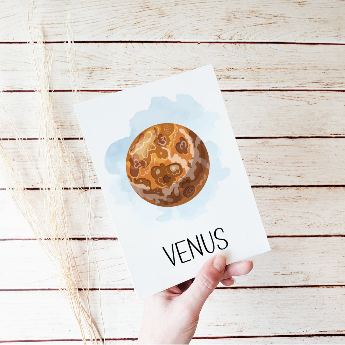 Solar System Planet Flashcards Preschool Printables, Montessori Space ...