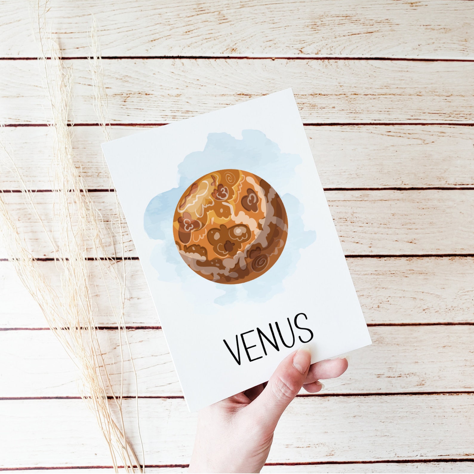 Solar System Planet Flashcards Preschool Printables, Montessori Space ...