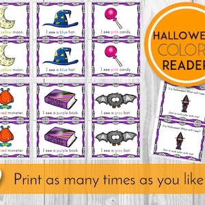 Halloween Emergent Reader, Colours Book, Colors Book, Learning Colors ...