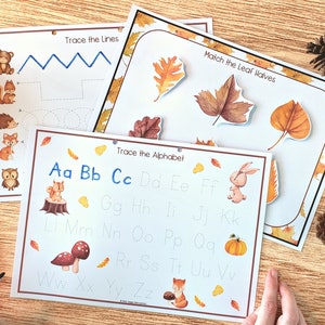 Fall Busy Book Printable, Kids Homeschool Busy Book, Toddler Autumn ...