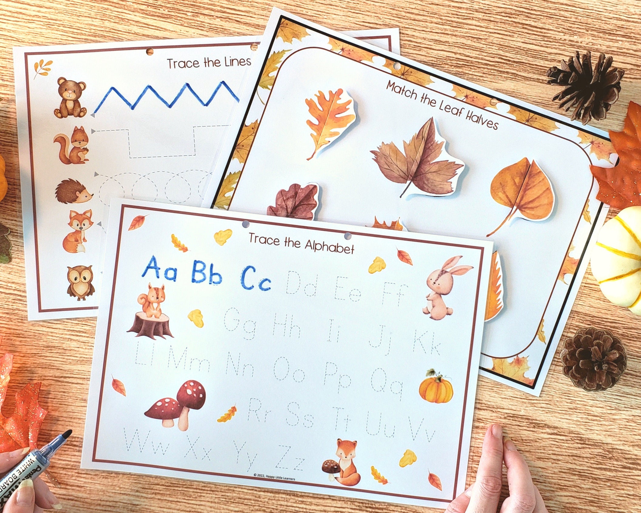 Fall Busy Book Printable Kids Homeschool Busy Book Toddler - Etsy