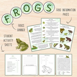 Frog Unit Study Bundle, Frog Life Cycle & Anatomy, Charlotte Mason ...