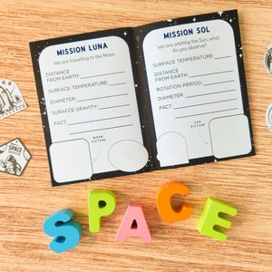Solar System Astronaut Passport, Printable Toddler Space Planets ...