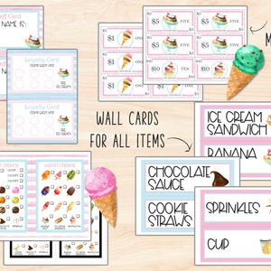 Dramatic Play Printable Ice Cream Parlor, Pretend Play Set, Imaginative ...