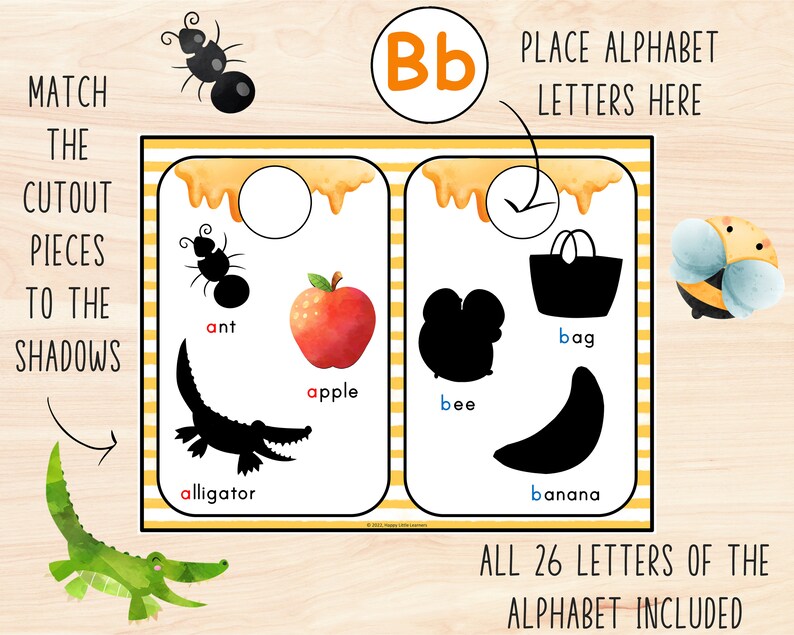 Alphabet Busy Book Printable Honey Bee Toddler Quiet Book - Etsy