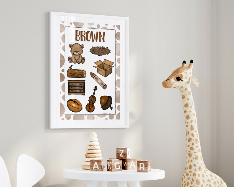 Preschool Printable Colors Posters for Classroom Wall Art, Kindergarten ...