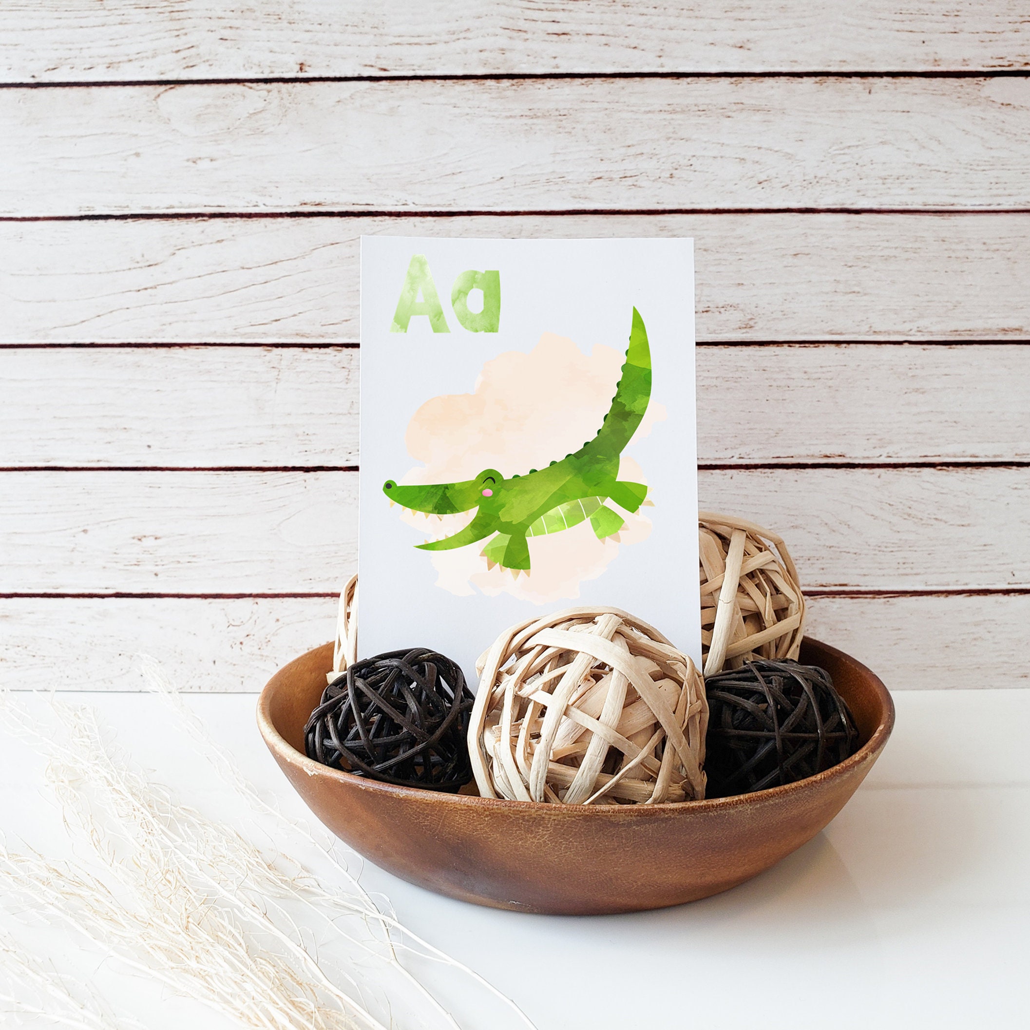 Animal Alphabet Flashcards Preschool Printables, Montessori ABC Toddler ...