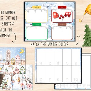 Winter Busy Book Printable, Homeschool Busy Book for Kids, Seasons ...