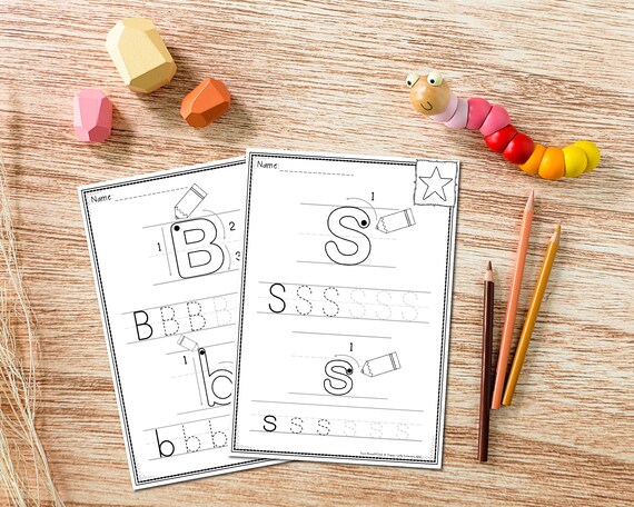 Alphabet Letter Formation Preschool Printables ABC Tracing | Etsy