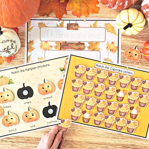 Thanksgiving Busy Book Printable, Toddler Homeschool Learning Binder ...