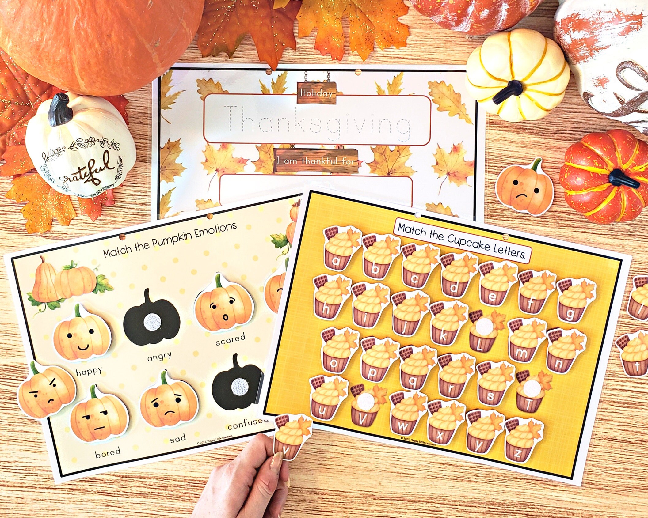 Thanksgiving Busy Book Printable, Toddler Homeschool Learning Binder ...