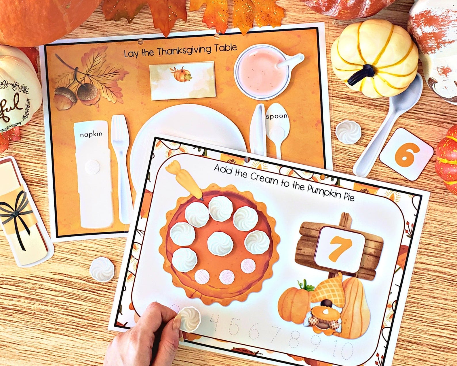 Thanksgiving Busy Book Printable, Toddler Homeschool Learning Binder ...