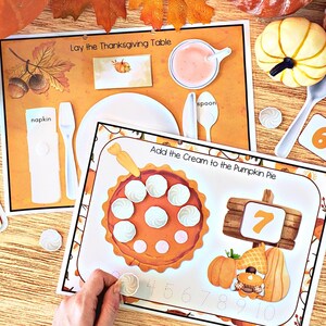 Thanksgiving Busy Book Printable, Toddler Homeschool Learning Binder ...