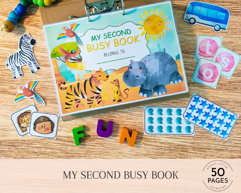 Toddler Activity Binder Preschool Busy Book Homeschool - Etsy
