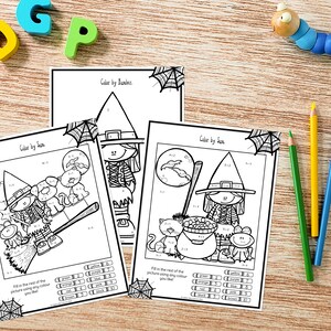 Halloween Activity Pages Printable Bundle, Holiday Preschool Prek ...