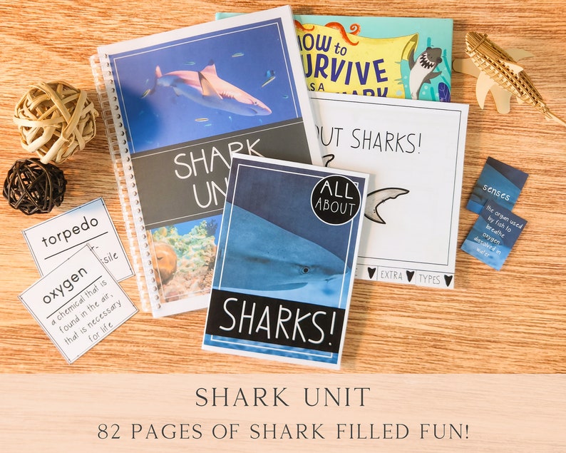 Printable Shark Unit, Shark Nature Study Pack, Learning About Sharks ...