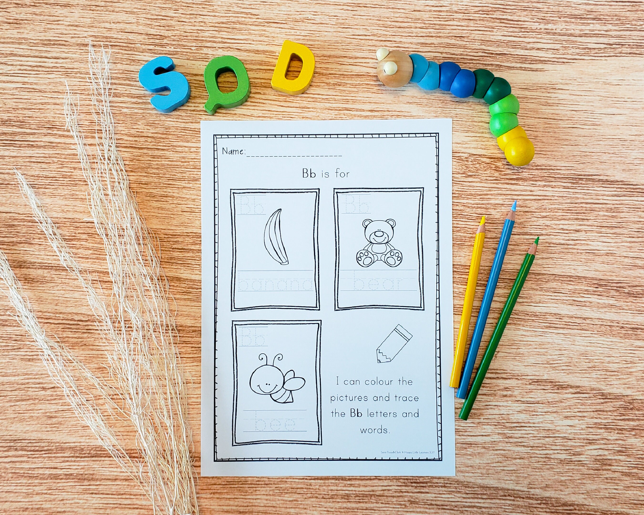 Alphabet Preschool Printables ABC Color and Trace Frames Kids | Etsy