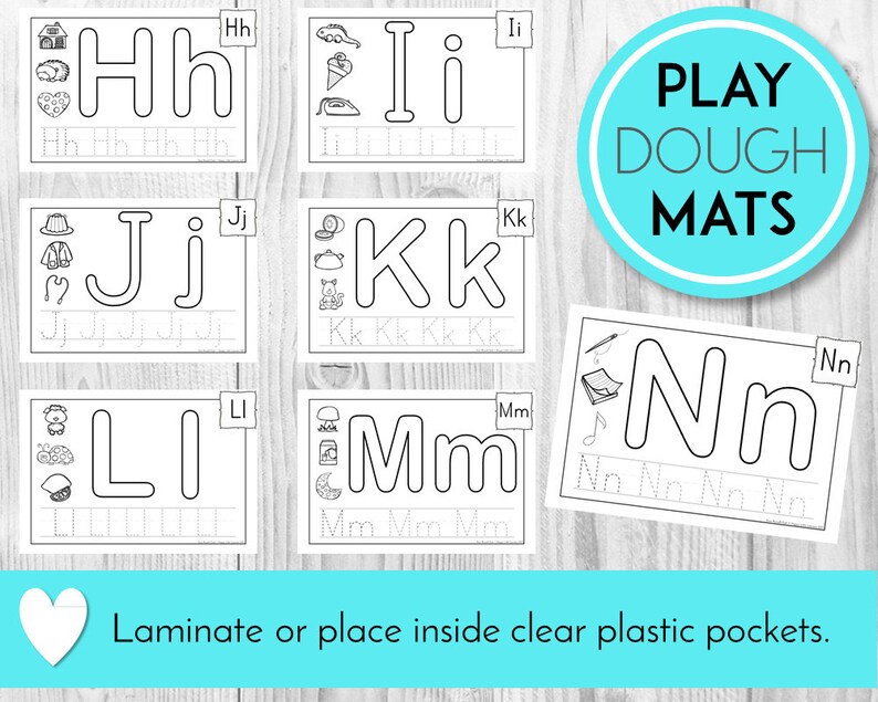 Alphabet ABC Play Doh Mats Preschool Printable Writing - Etsy