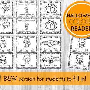 Halloween Emergent Reader, Colours Book, Colors Book, Learning Colors ...