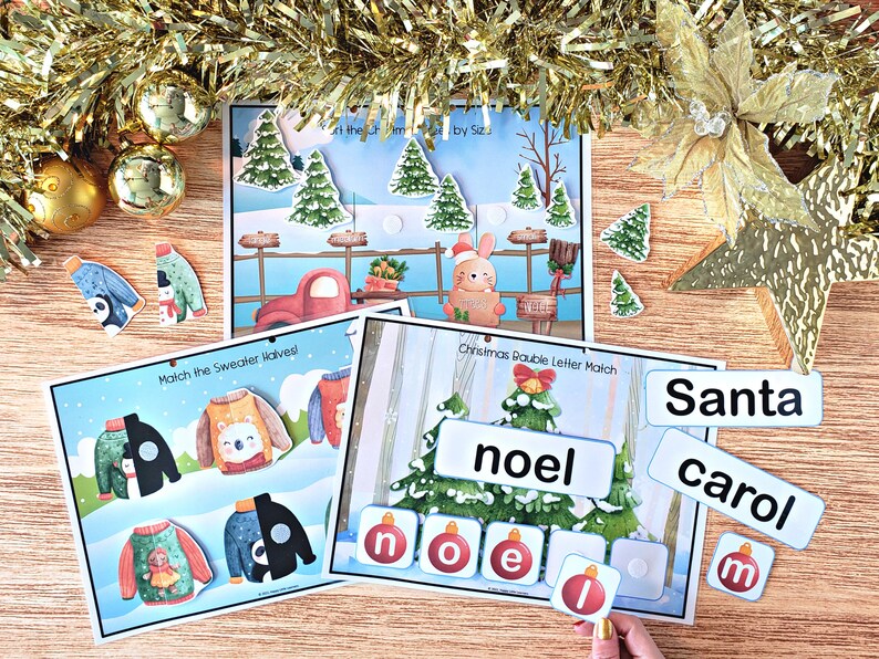 Christmas Busy Book Printable Homeschool Xmas Busy Book for - Etsy