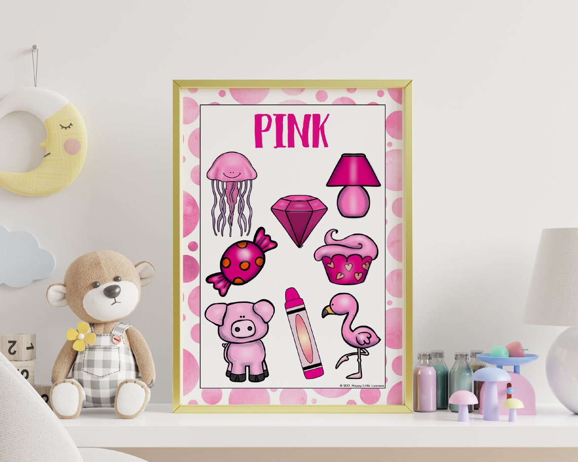 Preschool Printable Colors Posters for Classroom Wall Art, Kindergarten ...