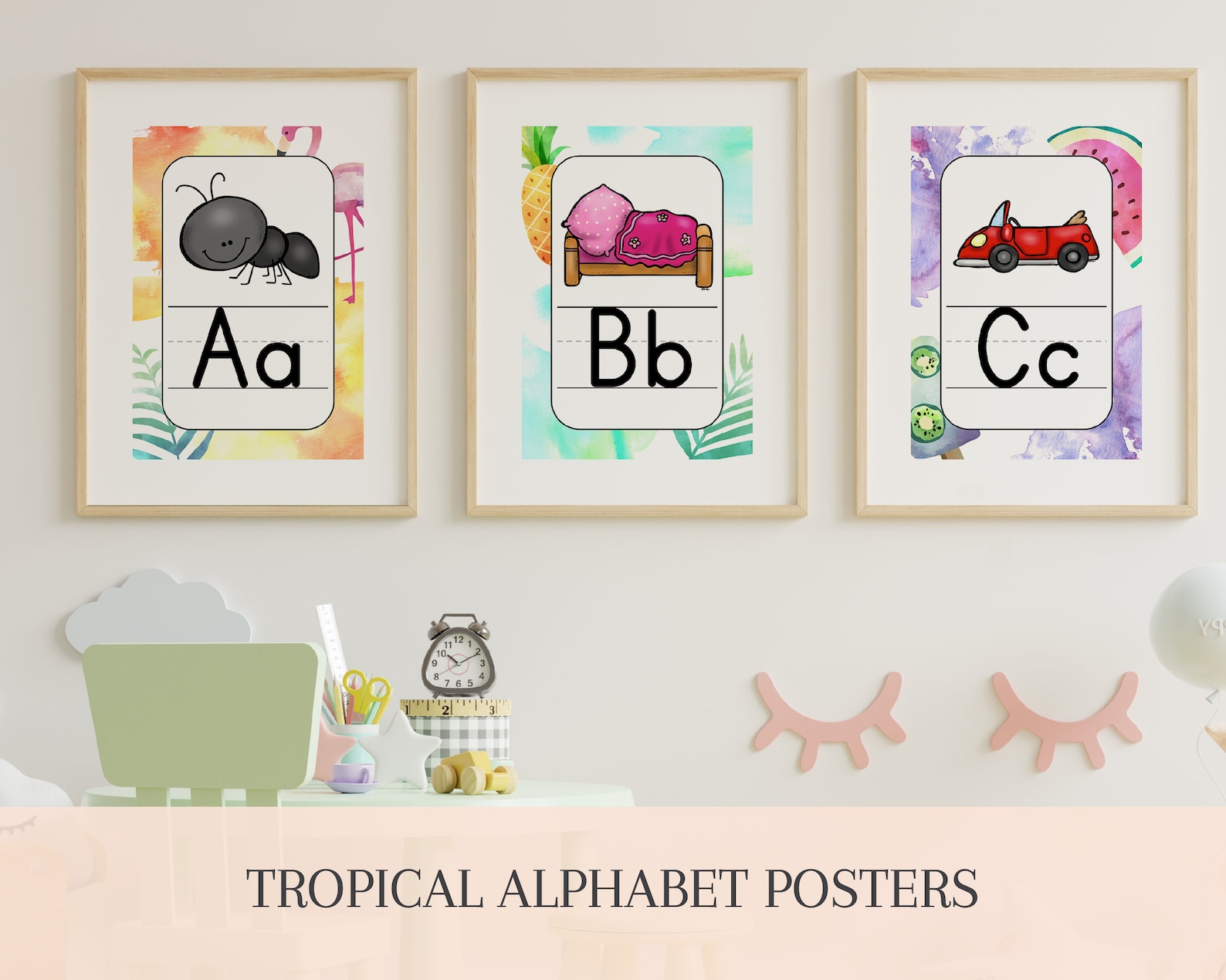 Alphabet Preschool Printable Posters Learning the Alphabet - Etsy