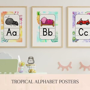Alphabet Preschool Printable Posters Learning the Alphabet - Etsy