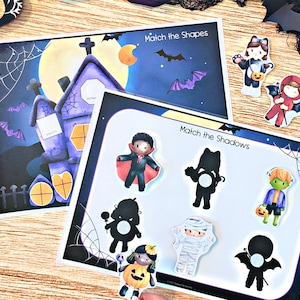 Halloween Busy Book Printable, Kids Homeschool Learning Binder, Toddler ...