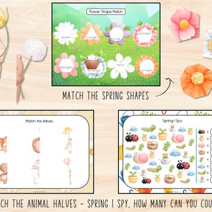 Spring Busy Book Printable, Homeschool Busy Book for Kids, Seasons ...