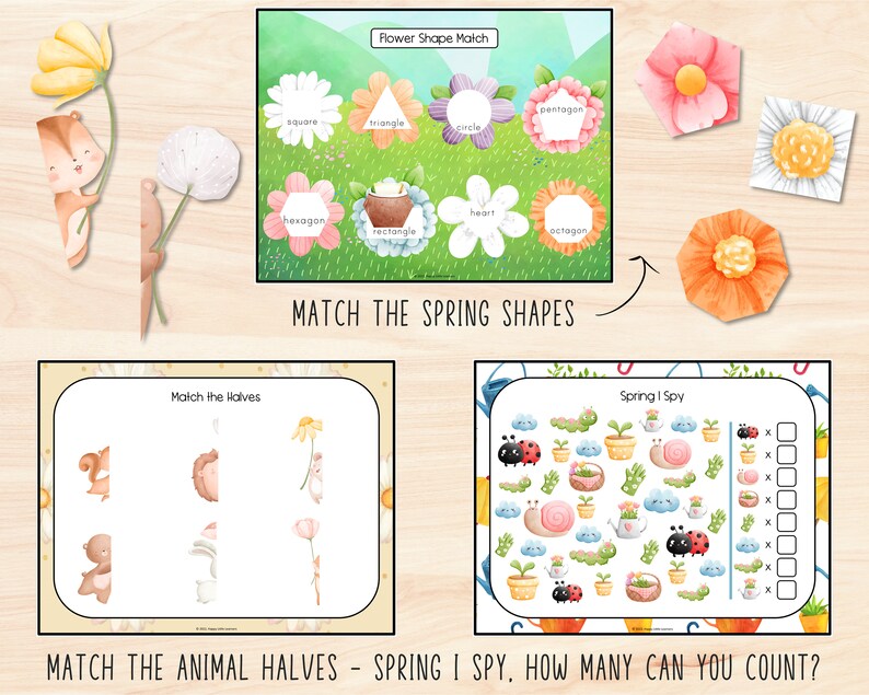 Spring Busy Book Printable, Homeschool Busy Book for Kids, Seasons ...