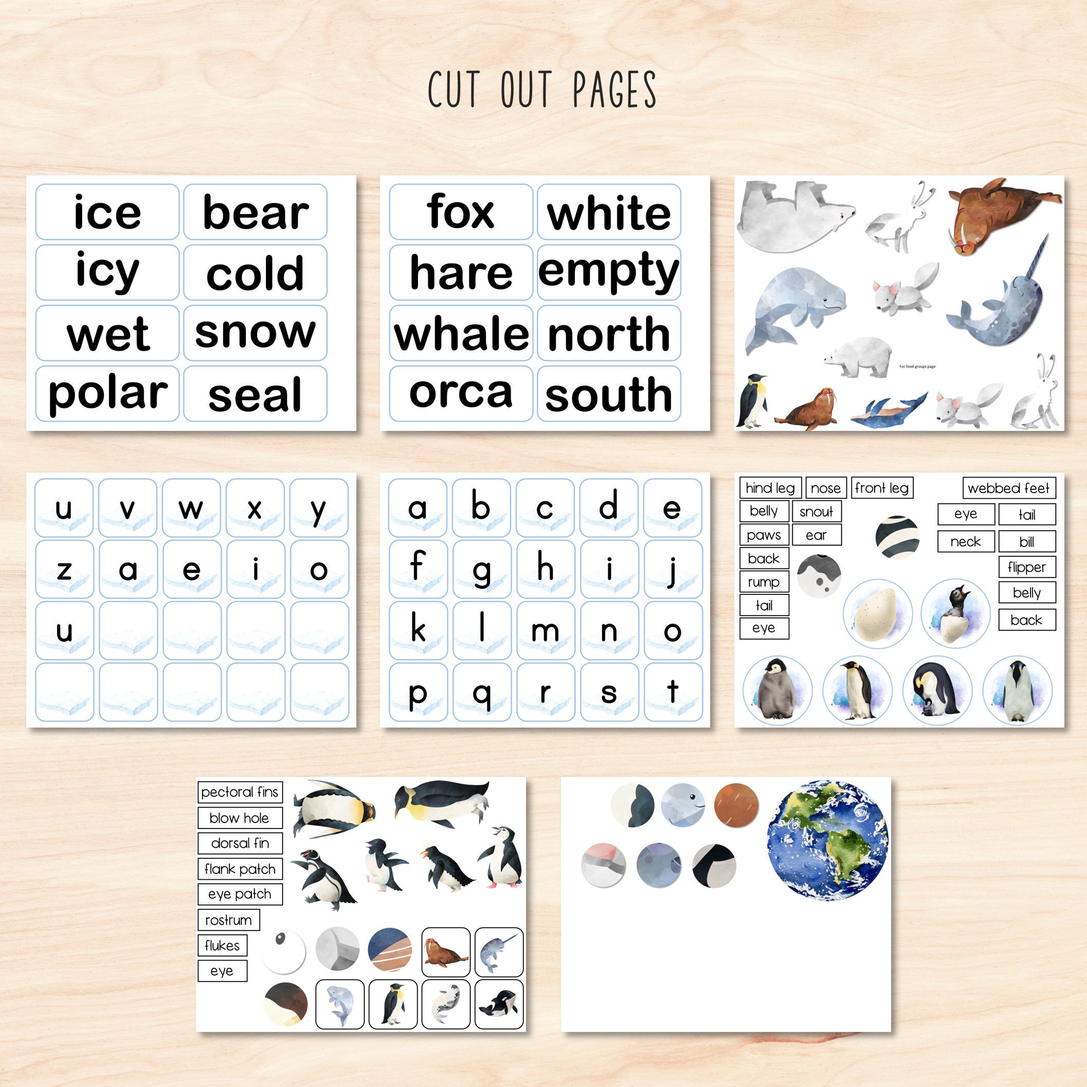 Polar Animal Learning Pack, Arctic Animals Unit Study, Winter Penguin ...