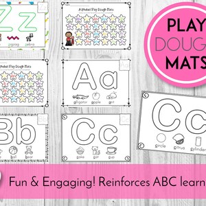 ABC Alphabet Play Doh Mats, ABC Printables, Preschool, Homeschool ...