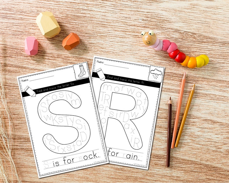 Alphabet Letter Search Tracing Preschool Printables Worksheet, ABC ...
