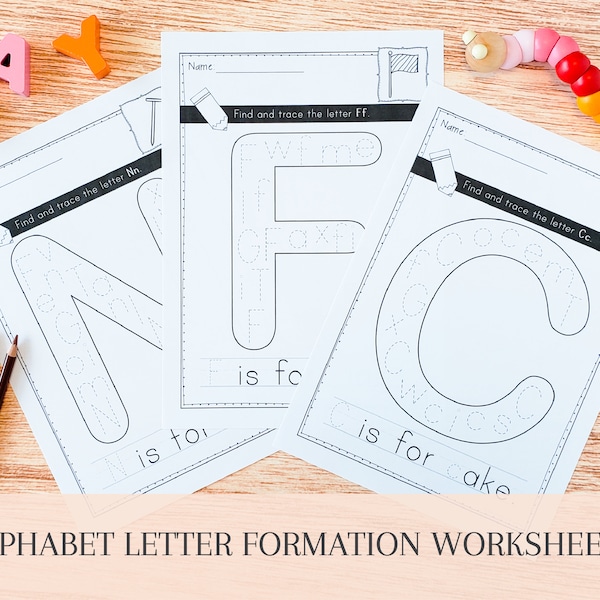Alphabet Letter Search - Etsy