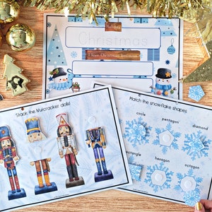 Christmas Busy Book Printable, Homeschool Xmas Busy Book for Kids ...