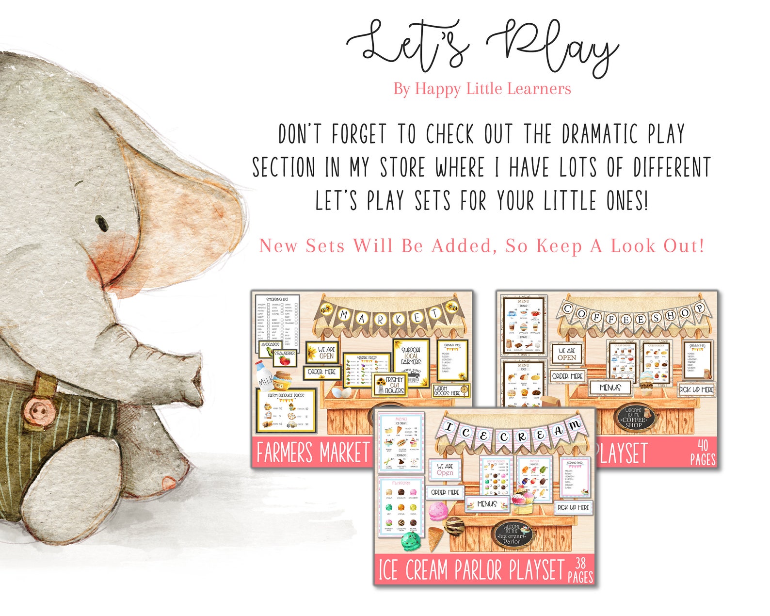 Lemonade Stand Dramatic Play Printable, Summer Pretend Play ...