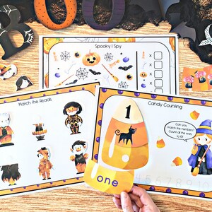 Halloween Busy Book Printable, Kids Homeschool Learning Binder, Toddler ...