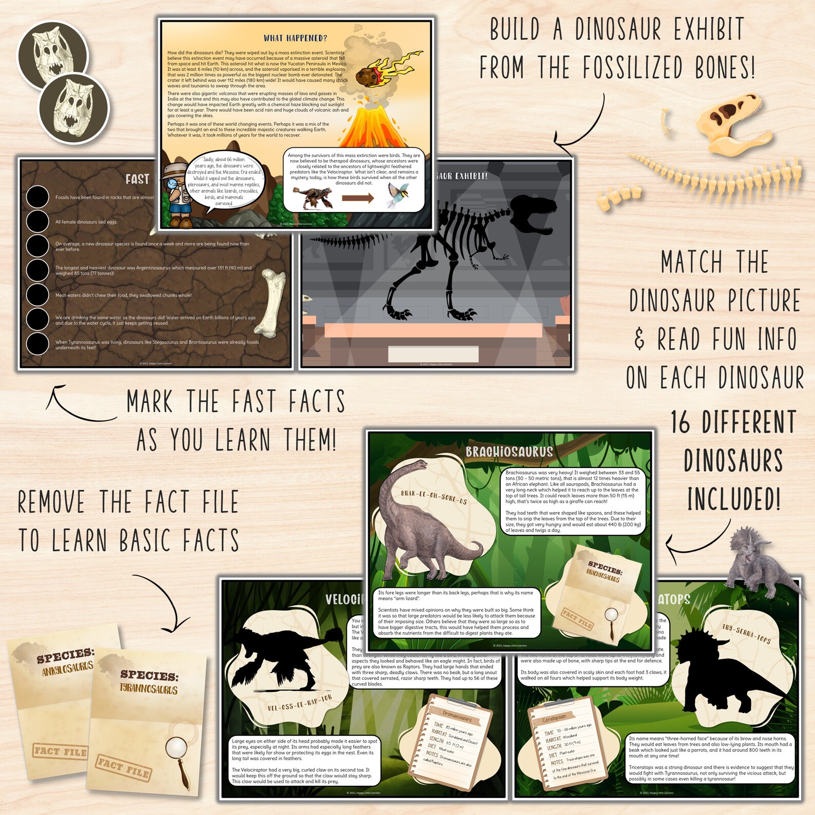 Dinosaur Busy Book Printable, Toddler Dino Quiet Book, Montessori ...