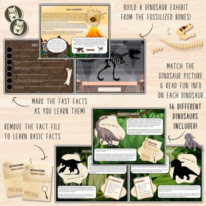 Dinosaur Busy Book Printable, Toddler Dino Quiet Book, Montessori ...